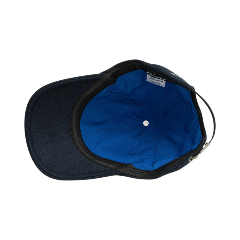 Vandre 100% Wool Flannel Baseball Hat Navy Blue Premium Headwear